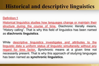 Historical linguistics introduction | PPT