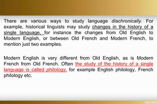 Historical linguistics introduction | PPT