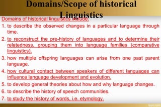 Historical linguistics introduction | PPT