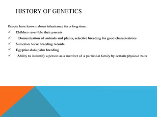 1 history of genetics | PPT