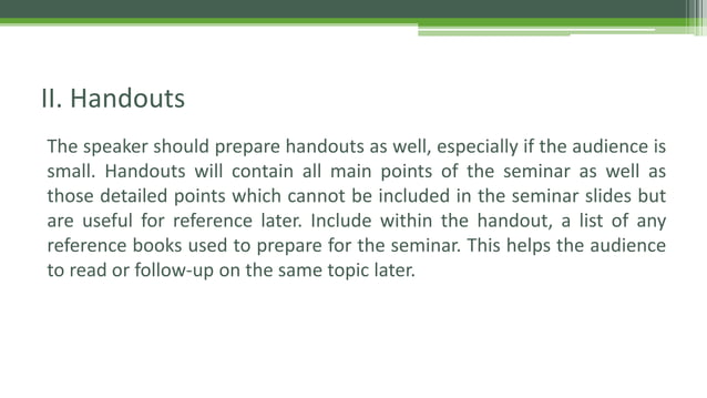 How to conduct seminars | PPTX | Homework and Study | Education