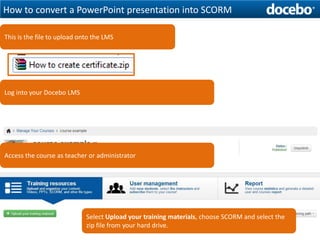 1 - How to use Storyline with Docebo: create a Learning Object | PPTX