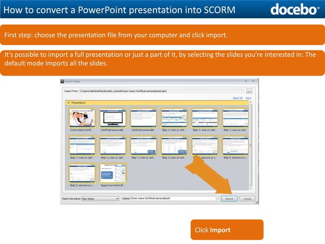 1 - How to use Storyline with Docebo: create a Learning Object | PPTX