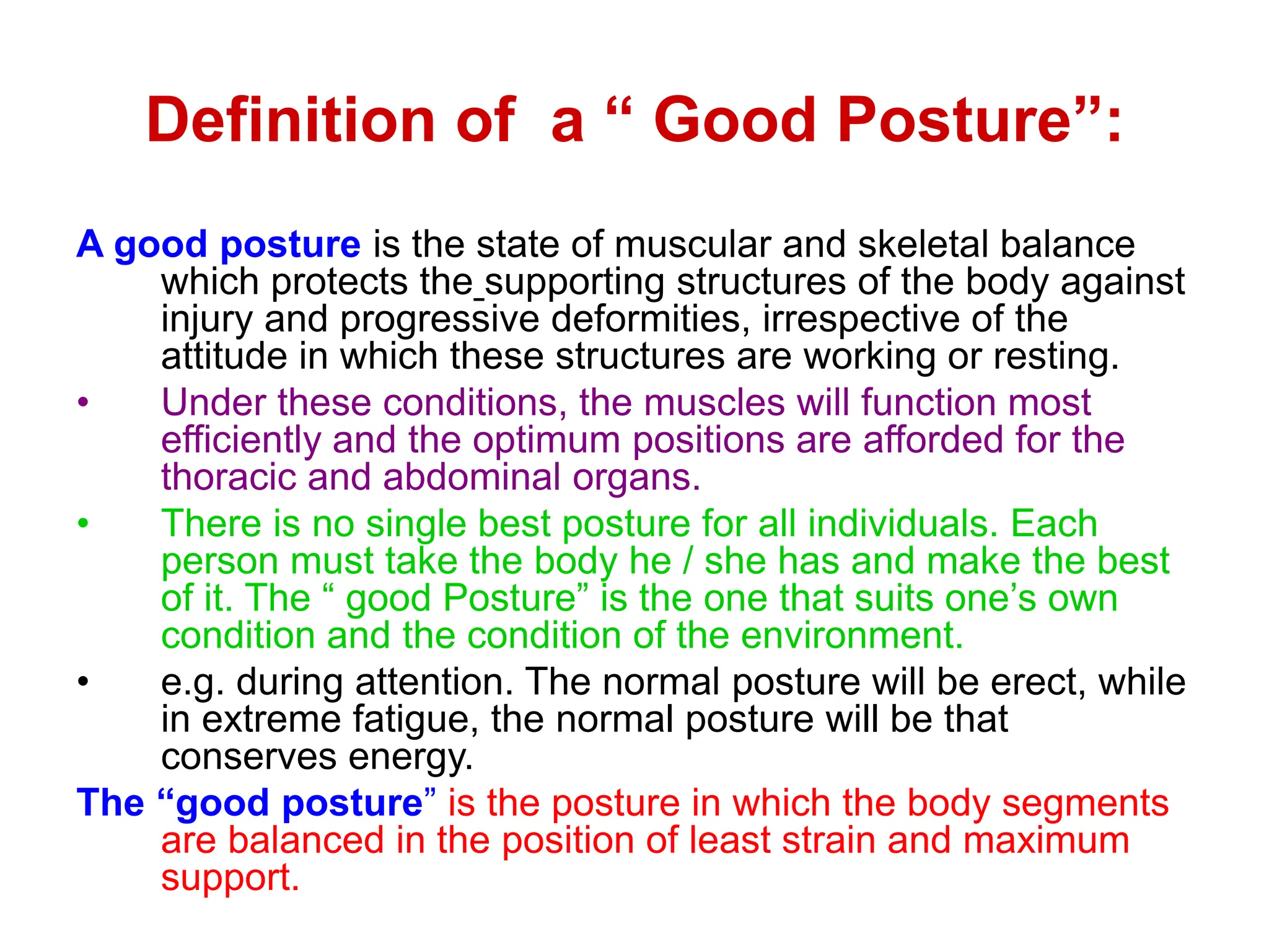 HUMAN POSTURE and it is help full for physiotherapy and neursing ...