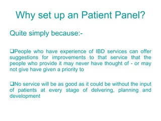 How patient panels work | PPT