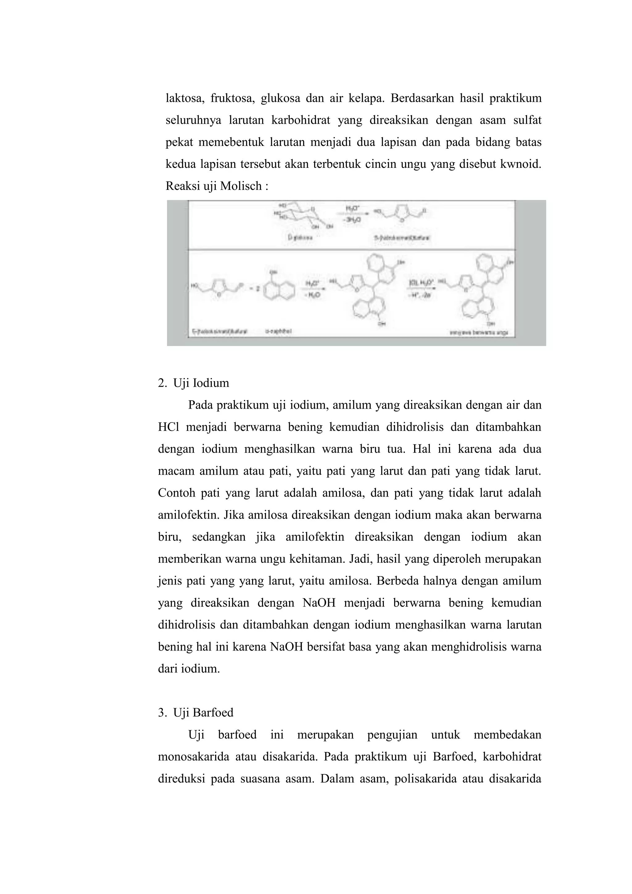 1. identifikasi karbohidrat | DOCX