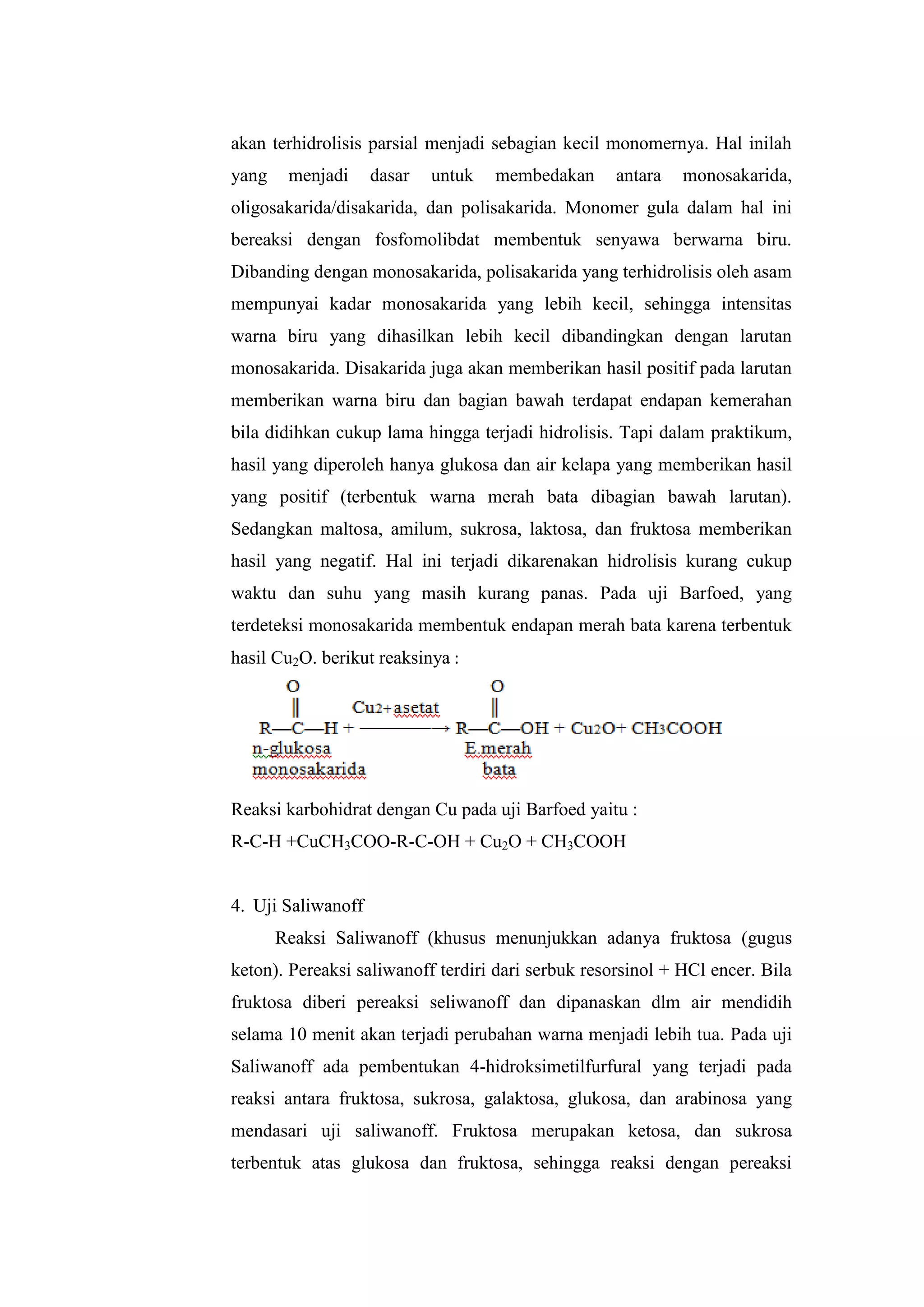 1. identifikasi karbohidrat | DOCX