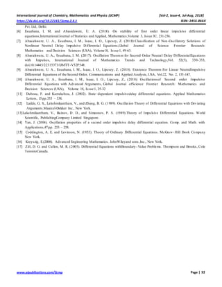 Existence and Uniqueness Result for a Class of Impulsive Delay Differential Equations | PDF