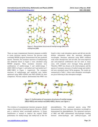 Quantitative Evaluation of Dissociation Mechanisms in Methylorange and Methylred | PDF