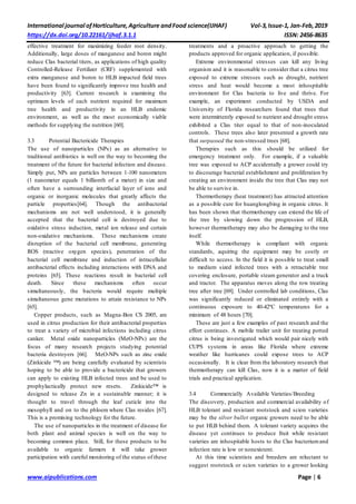 Combatting Huanglongbing in Organic Systems | PDF