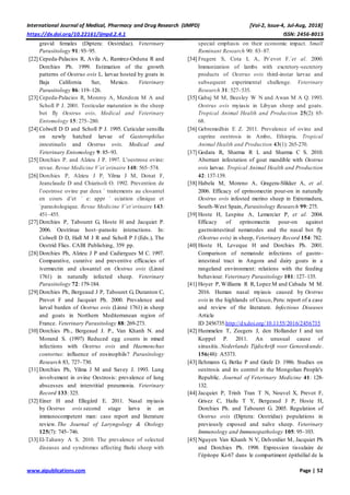 Nasal Myiasis in animals due to Oestridae - A Mini Review | PDF