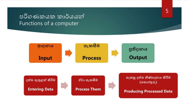 1 importance of computers - chapter 1 part 1-sinhala | PPTX