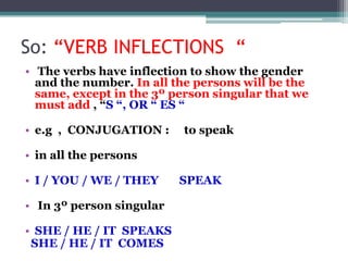 1 inglés-elemental- inflections-granollers | PPT