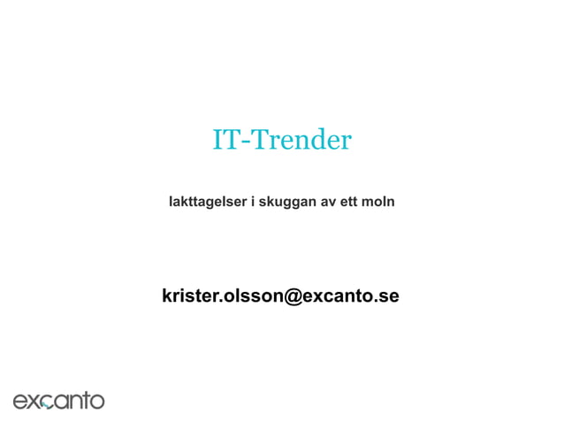 Hybrid IT 120315 - Inledning och trender | PPTX | Computing | Technology & Computing