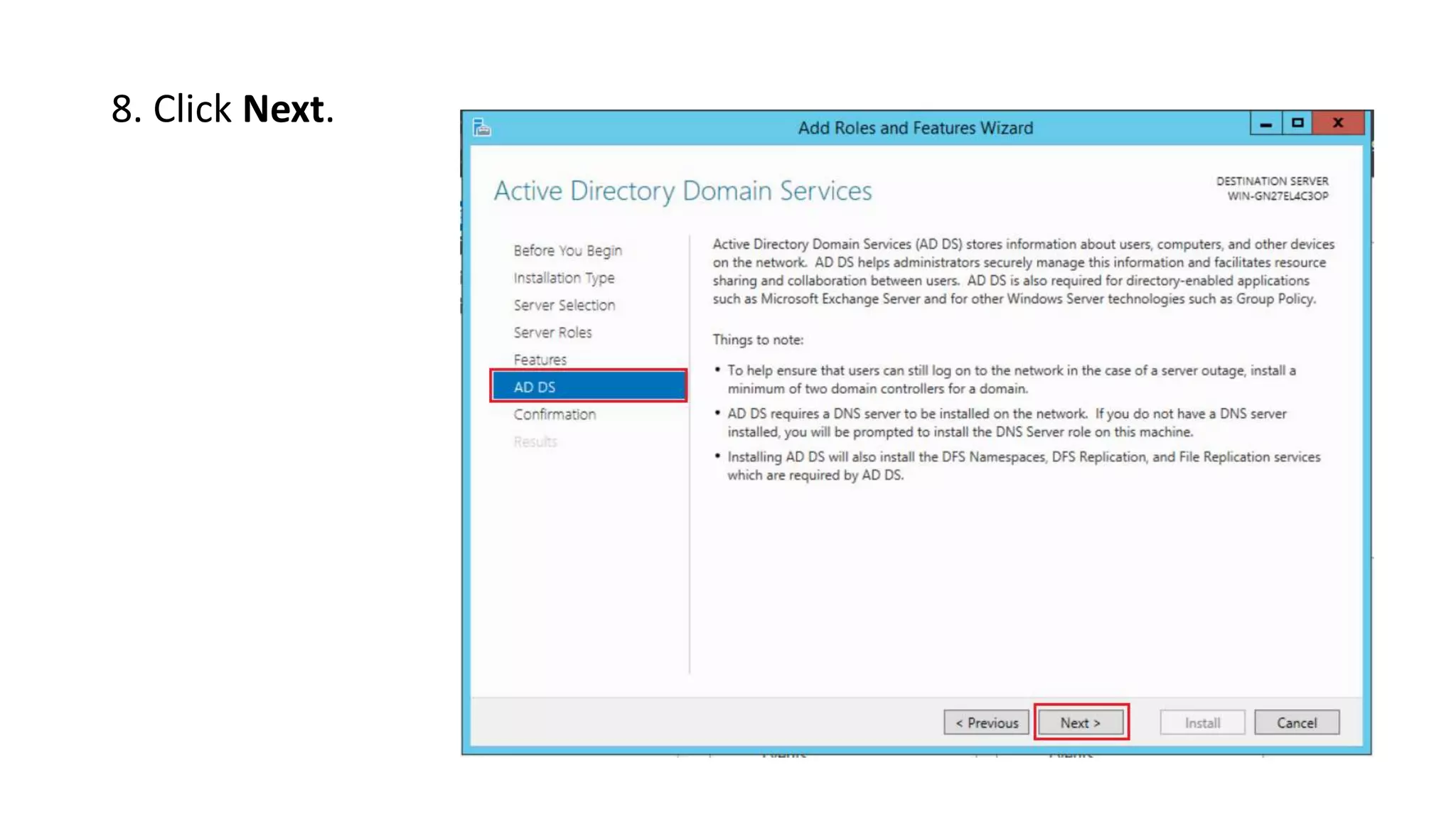 Install Active Directory And Configure Domain Controller Pptx