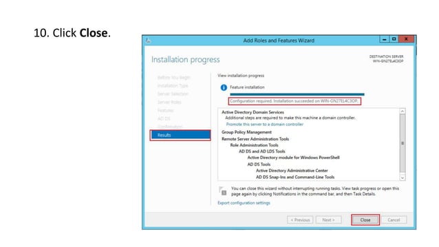 install active directory and configure domain controller | PPTX | Computer Networking | Computing