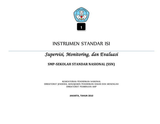 1 instrumen-standar-isi | PPT