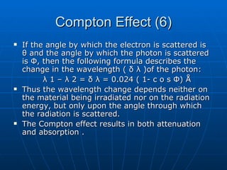 Interaction of Radiation with Matter | PPT