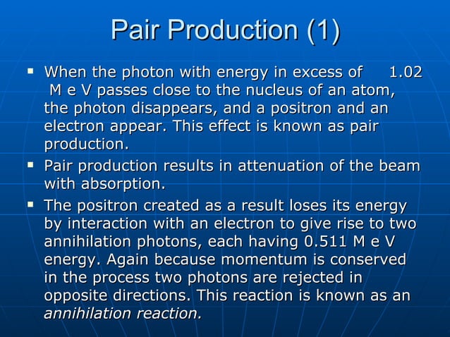 Interaction of Radiation with Matter | PPT | Physics | Science