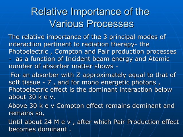 Interaction of Radiation with Matter | PPT | Physics | Science