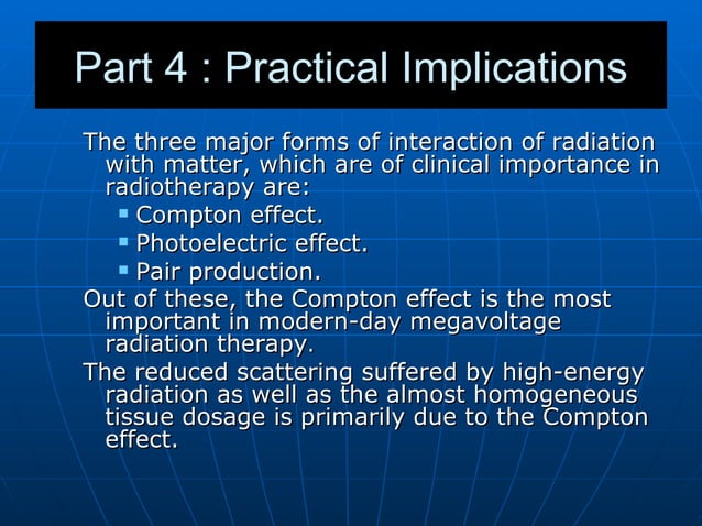 Interaction of Radiation with Matter | PPT | Physics | Science