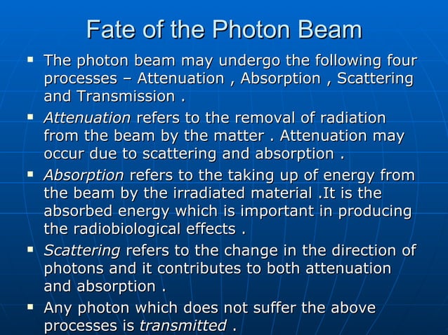 Interaction of Radiation with Matter | PPT | Physics | Science