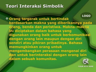 interaksi simbolik | PPT
