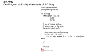 1-Intoduction ------------- Array in C++ | PDF
