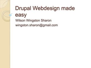1 Introduction to Drupal Web Development | PPT