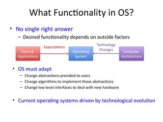 Introduction to Operating system and graduate | PPT