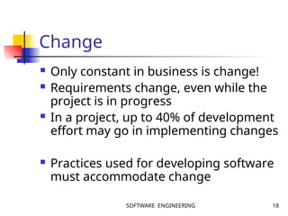 IntroIntroduction to Software Engineering | PPT