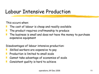 Operations - Introduction & Production Systems | PPT