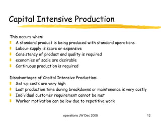 Operations - Introduction & Production Systems | PPT
