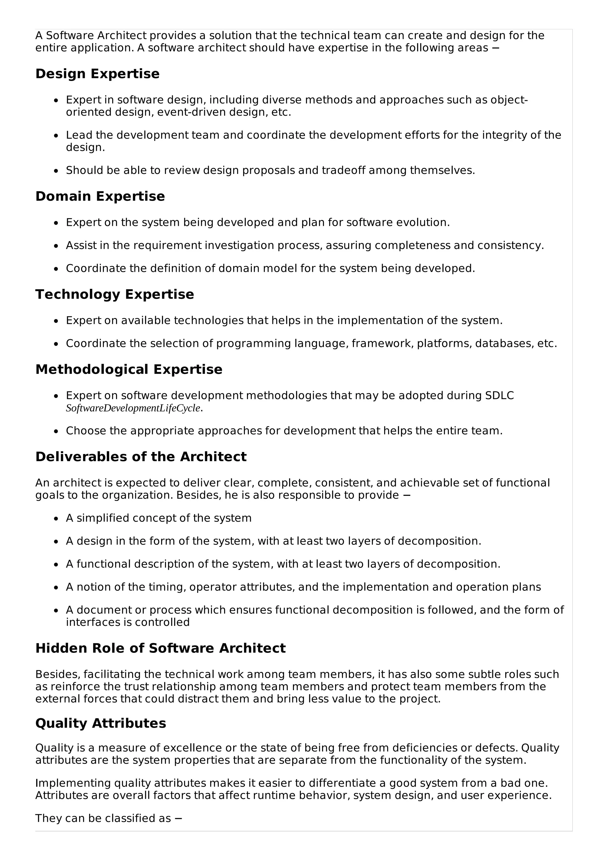 Software Architecture and Design Introduction | PDF