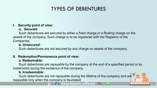 Introduction to debentures | PDF