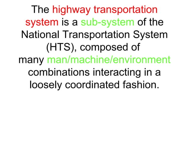 Highway Transportation System | PPT | SUV | Auto Body Styles