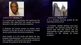 1-Intro-to-Christian-Morality.pptx | Christianity | Religion & Spirituality