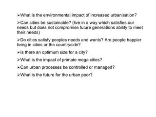 1 Intro To Urban Geography | PPT