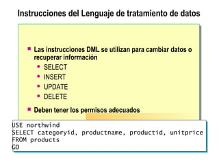1. introduccion a transact-sql | PPT