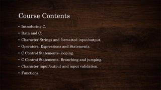 1 introducing c language | PPT