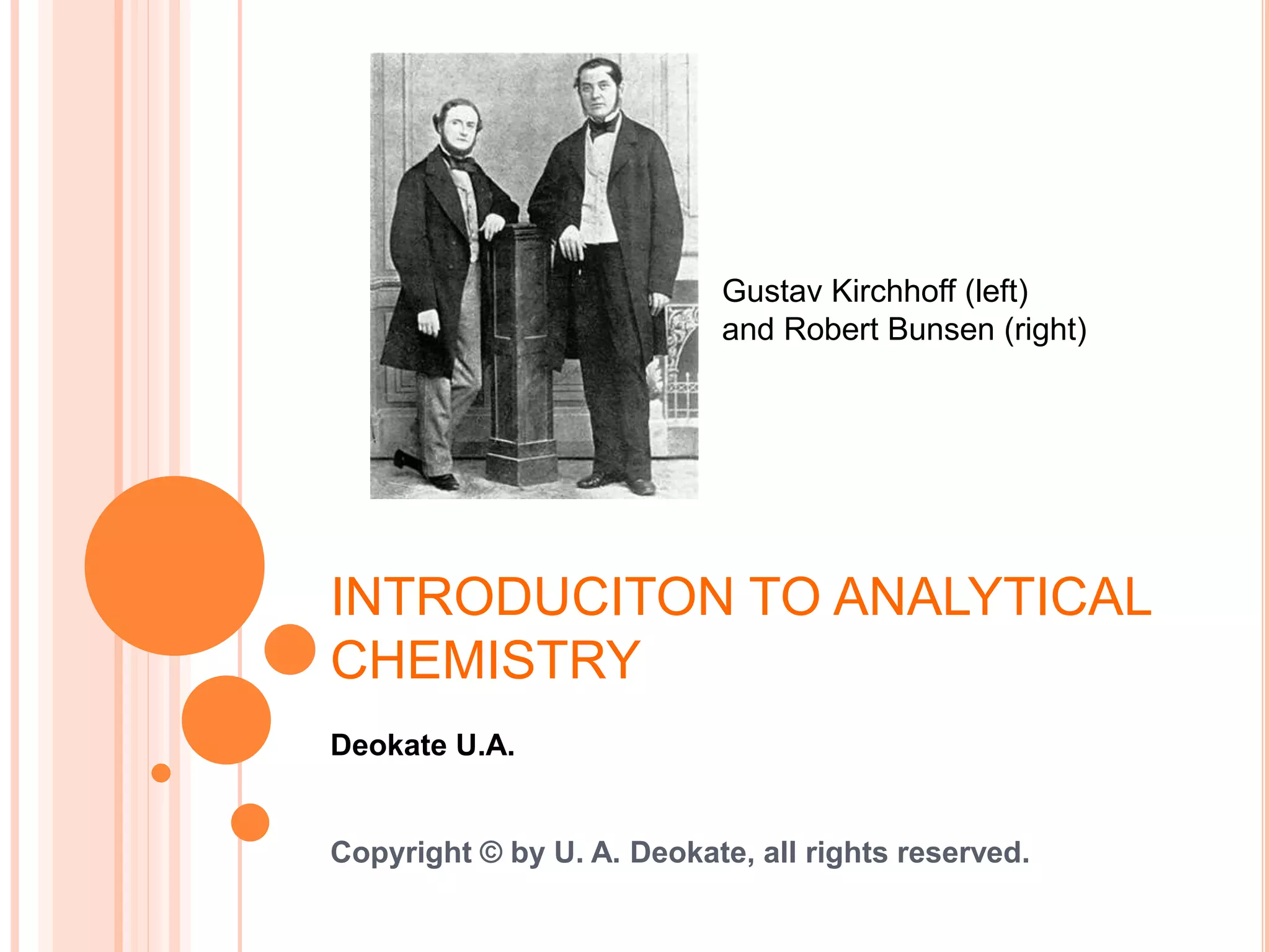 1 introduciton to analytical chemistry1 | PPTX