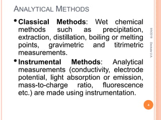 1 introduciton to analytical chemistry1 | PPTX