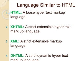 1 introductin to HTML | PPTX