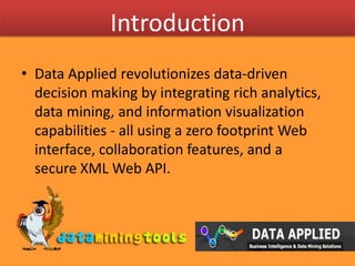 Introduction to Data-Applied | PPT
