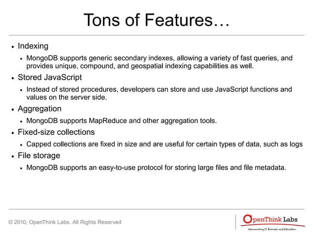 Mongodb Introduction Pdf Databases Computer Software And