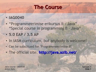 Java Course 1: Introduction | PDF | Web Development | Internet