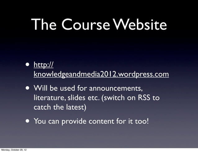 KM2012 Lecture 1: introduction | PPT
