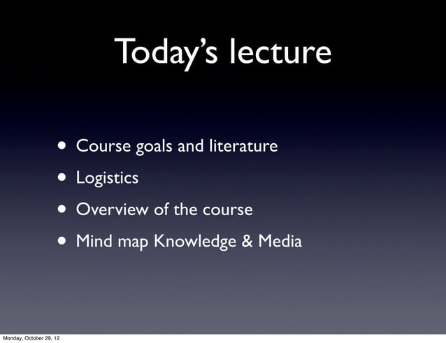KM2012 Lecture 1: introduction | PPT