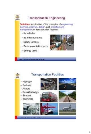 Transportation and Traffic Engineering Dr. Sheriff El-Badawy ...