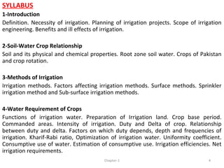 Irrigation Enineering Introduction | PPT